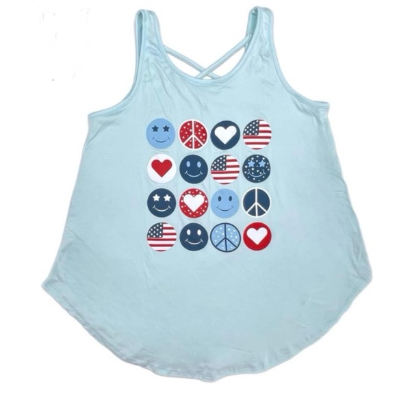 LuLaRoe | Tops | Xxs Lularoe Americana Ginger Tank | Poshmark